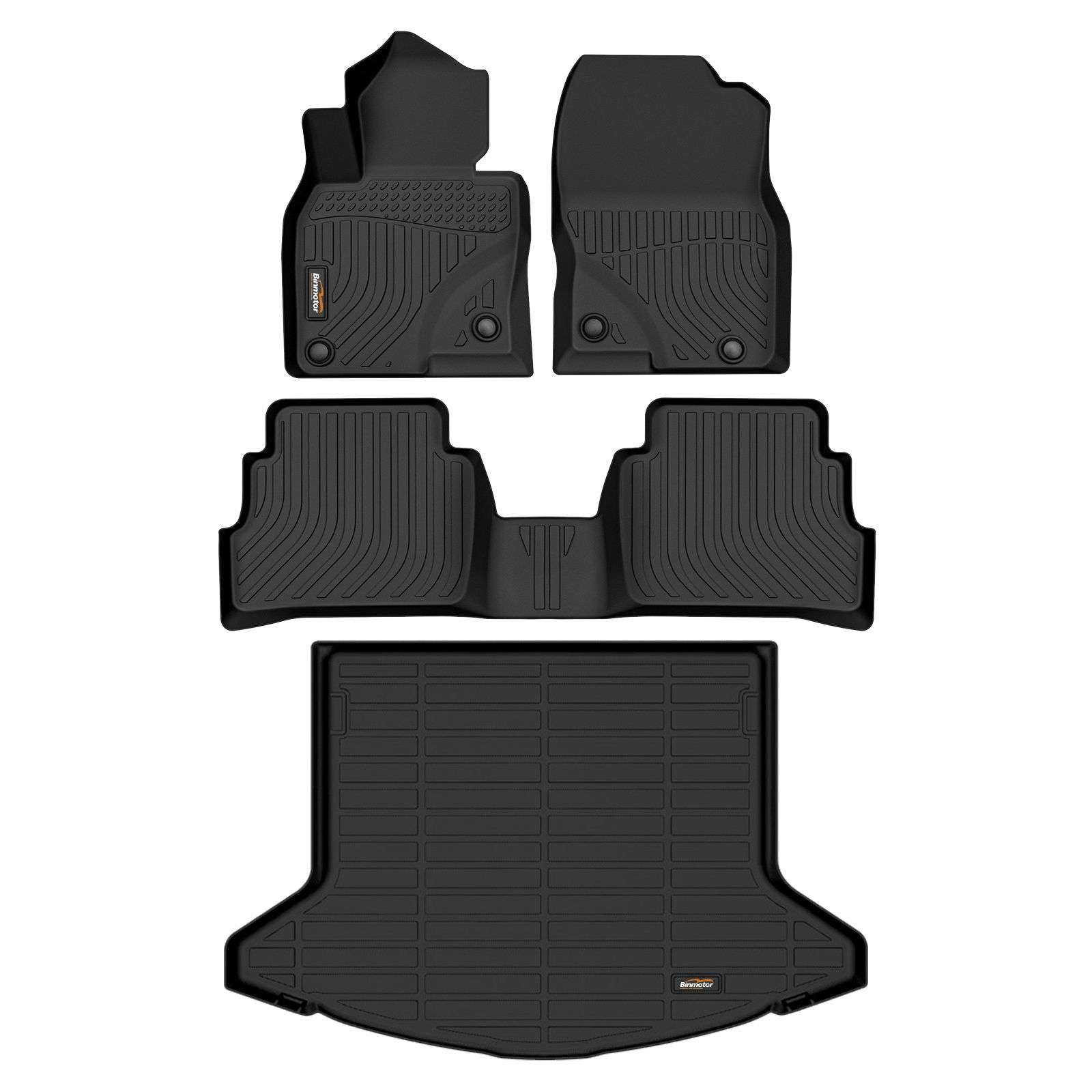 Binmotor Floor Mats for Prius Floor Mat and Cargo Liner Set for Prius ...